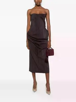 Magda Butrym Striped Mini Dress