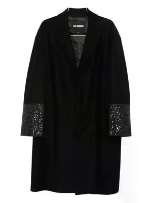 LES HOMMES Sequin-embellished Overcoat