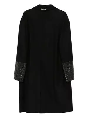 LES HOMMES Sequin-embellished Overcoat