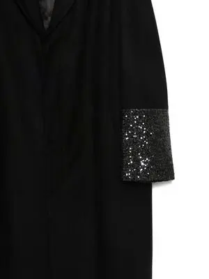 LES HOMMES Sequin-embellished Overcoat
