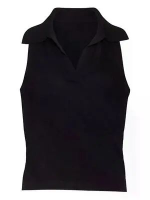 Cara Cara Polo-neck Sleeveless Top