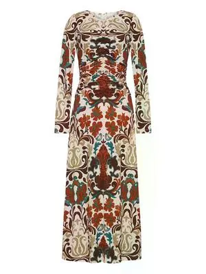 Cara Cara Floral-print Gathered Maxi Dress