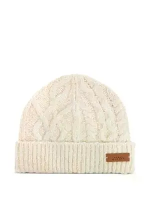 Isabel Marant Cable-knit Beanie - Neutrals
