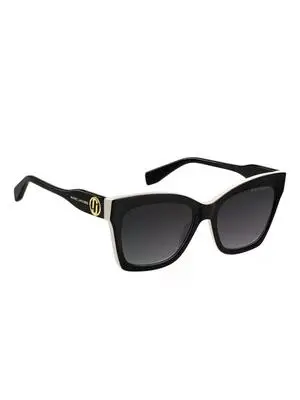Marc Jacobs Logo-plaque Square-frame Sunglasses