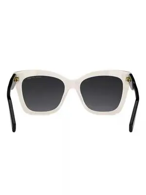 Marc Jacobs Logo-plaque Square-frame Sunglasses