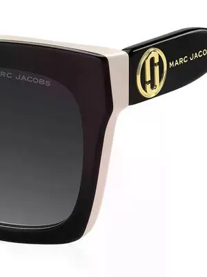 Marc Jacobs Logo-plaque Square-frame Sunglasses