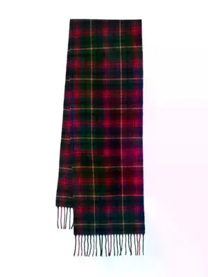 Ralph Lauren Tartan-pattern Fringed Scarf - Red
