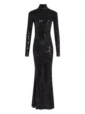 AMIR SLAMA X Astrid Sequined Maxi Dress