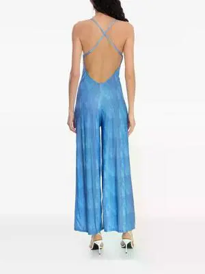 AMIR SLAMA X Astrid Check-print Jumpsuit