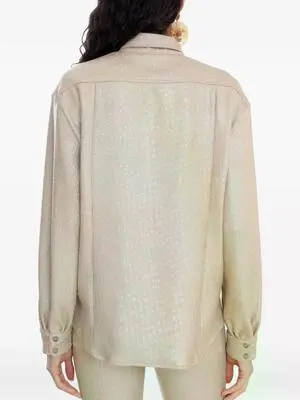 AMIR SLAMA Glitter-detail Shirt