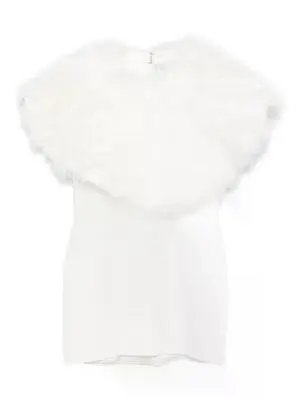 Giuseppe Di Morabito Feather-trim Dress - White