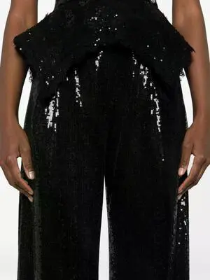 NISSA Sequin-embellished Trousers