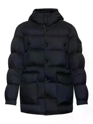 Moncler Bretagne Hooded Down Jacket - Blue