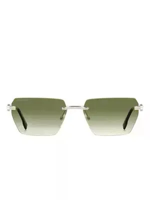 Dsquared2 Logo-plaque Rimless Sunglasses - Silver