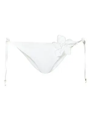 TWINSET Floral-appliqué Bikini Bottom - White