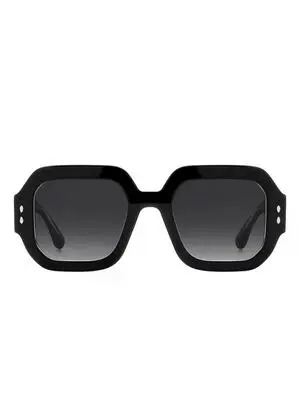 Isabel Marant Geometric-frame Sunglasses - Black