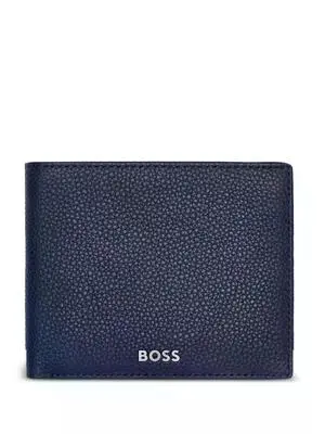 BOSS Leather-textured Wallet Pen Set - Blue