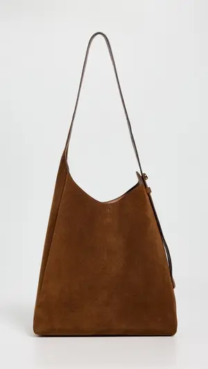 Tory Burch Romy Suede Hobo Bag - Caramel