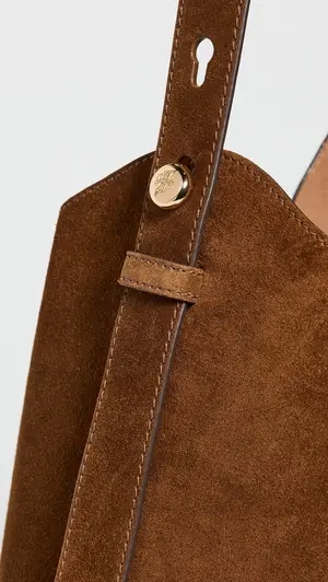 Tory Burch Romy Suede Hobo Bag - Caramel