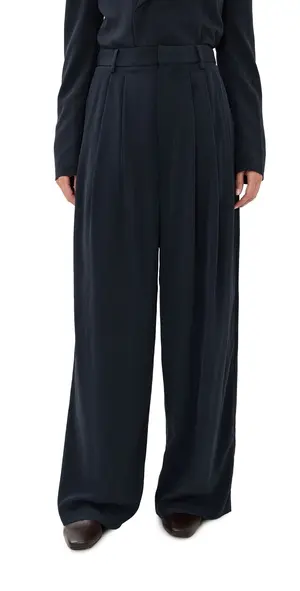 Tibi Relaxed Triple Pleat Pants
