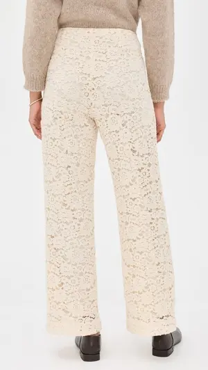 THE TINY BIG SISTER Lace Wide Leg Trousers