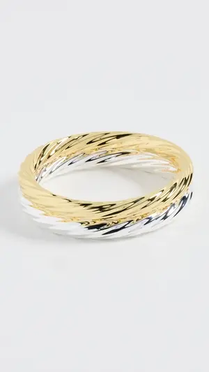 Argento Vivo Twist Bangle Set