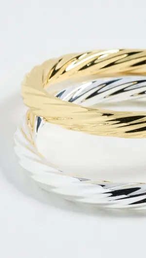 Argento Vivo Twist Bangle Set