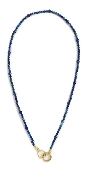 Gorjana Power Gemstone Beaded Necklace - Lapis/gold