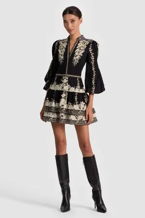 Alice + Olivia Valencia Mini Dress - Red