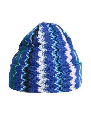 Missoni Intarsia-knit Wool Beanie - Blue