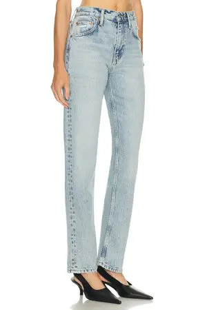 RE/DONE Blondie Straight Jeans - Ripped Tide