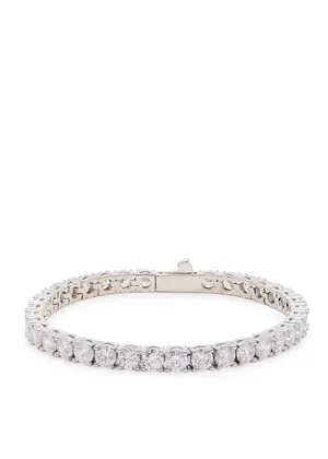 CERNUCCI Crystal-embellished Rhodium-plated Bracelet