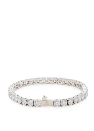 CERNUCCI Crystal-embellished Rhodium-plated Bracelet