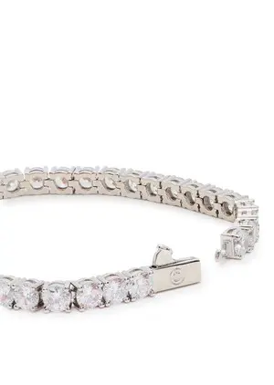 CERNUCCI Crystal-embellished Rhodium-plated Bracelet