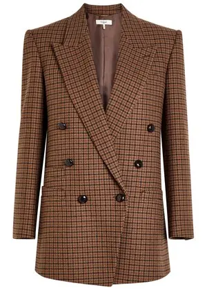 Chloé Checked Wool-blend Blazer