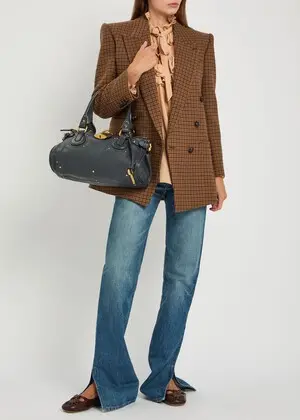 Chloé Checked Wool-blend Blazer
