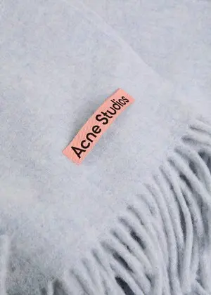 Acne Studios Canada Wool Scarf - Light Blue