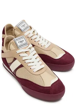 Chloé Panelled Mesh Sneakers - Black