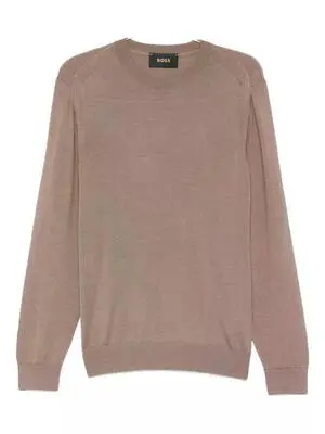 BOSS Crew-neck Sweater - Brown