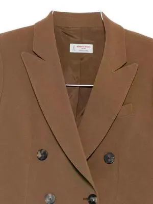 Alberto Biani Double-breasted Blazer - Brown