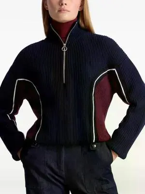 Fusalp Half-zip Ribbed Jumper - Blue