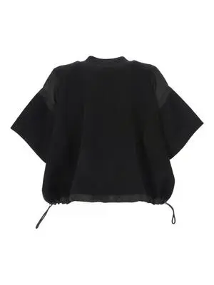 Sacai Knitted Top With Drawstring Hem