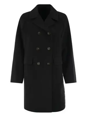 Max Mara Quilted Wool Double-breasted Coat
