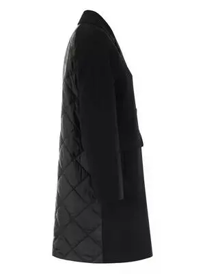 Max Mara Quilted Wool Double-breasted Coat
