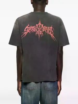 SAINT MXXXXXX Graphic-print T-shirt - Black