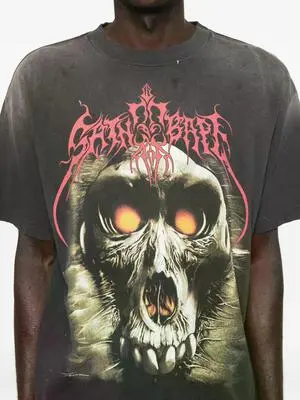 SAINT MXXXXXX Graphic-print T-shirt - Black