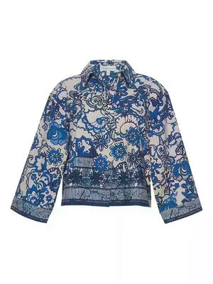 Cara Cara Floral-print Button-up Shirt