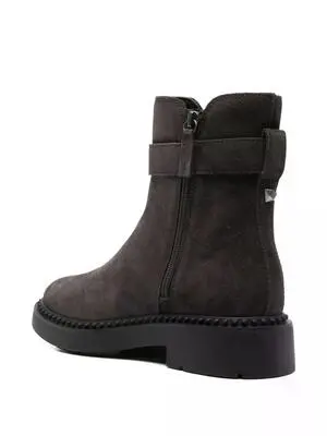 Ash Buckle-strap Suede Boots