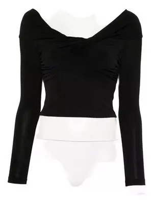 Patrizia Pepe Cropped Long-sleeved T-shirt