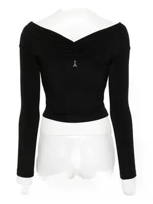 Patrizia Pepe Cropped Long-sleeved T-shirt